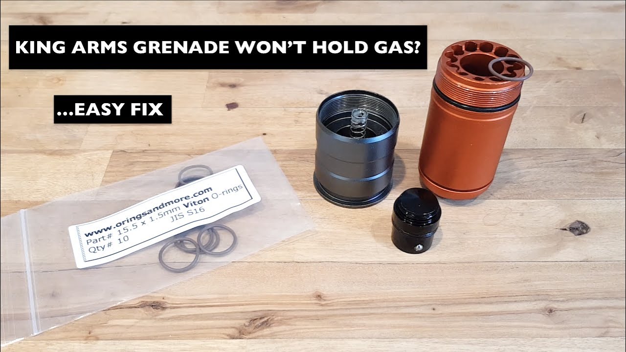 AIRSOFT King Arms 40mm Grenade O-Ring Replacement - YouTube