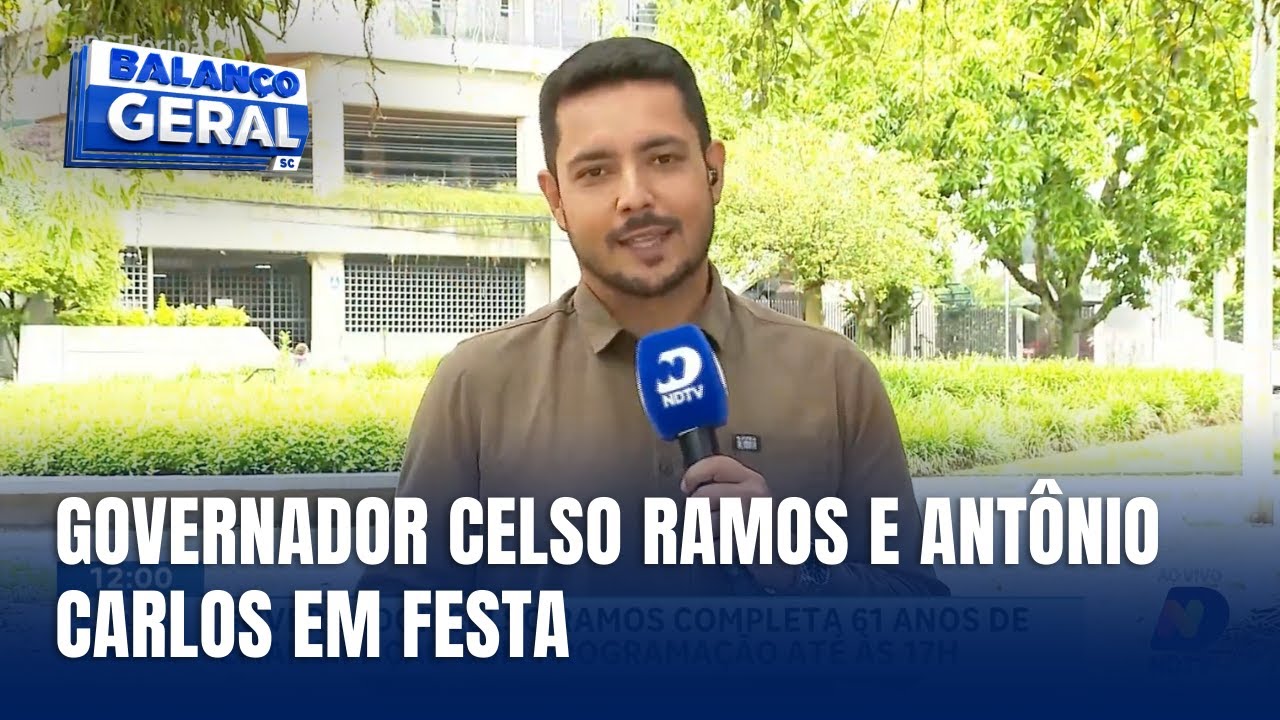 Governador Celso Ramos e Antônio Carlos celebram 61 anos de história - YouTube