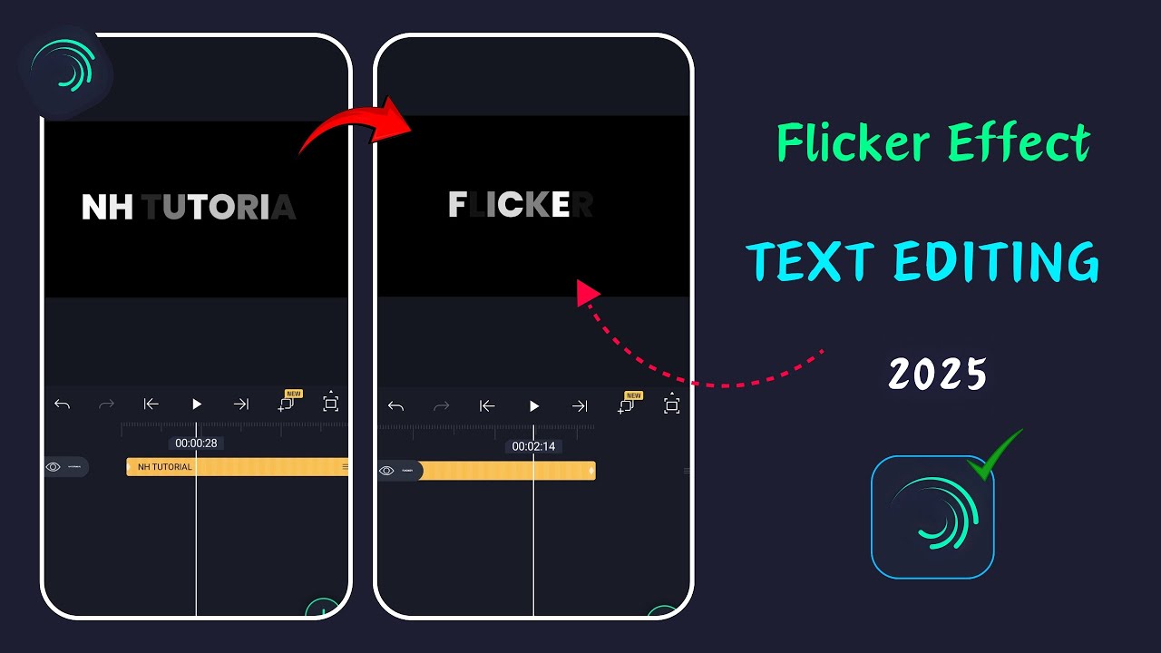 Flicker text animation video editing alight motion||Simple cinematic text editing in alight ...