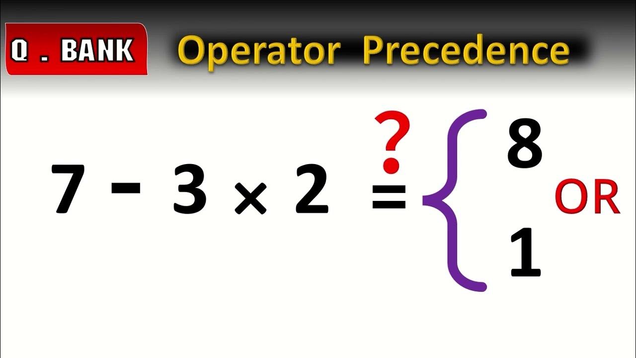 operator precedence - YouTube