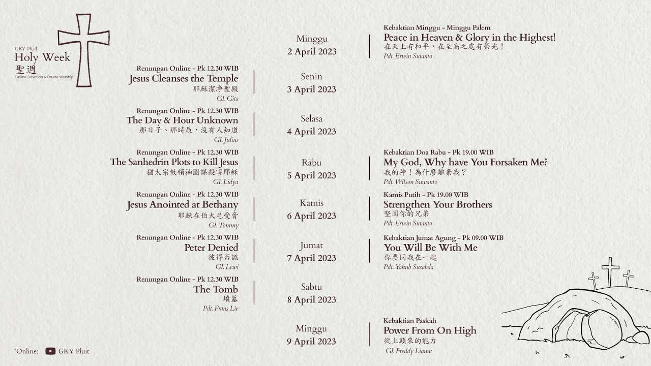 Holy Week GKY Pluit 2023 - YouTube