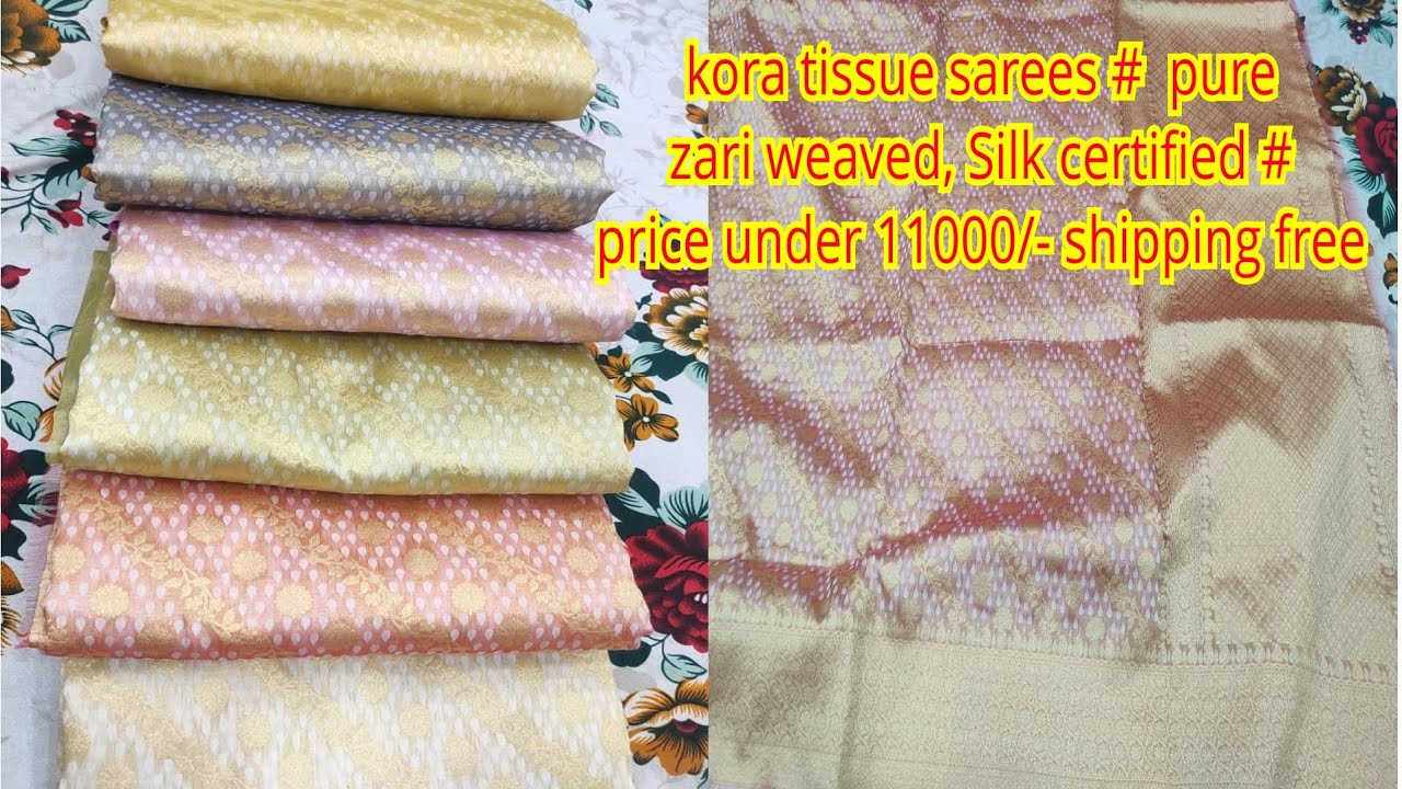 #banarasee handloom kadua weaved kora tissue sarees # what's up ...