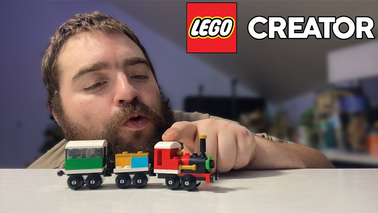 LEGO Creator 30584 Winter Holiday Train Polybag Set Build/Review - YouTube