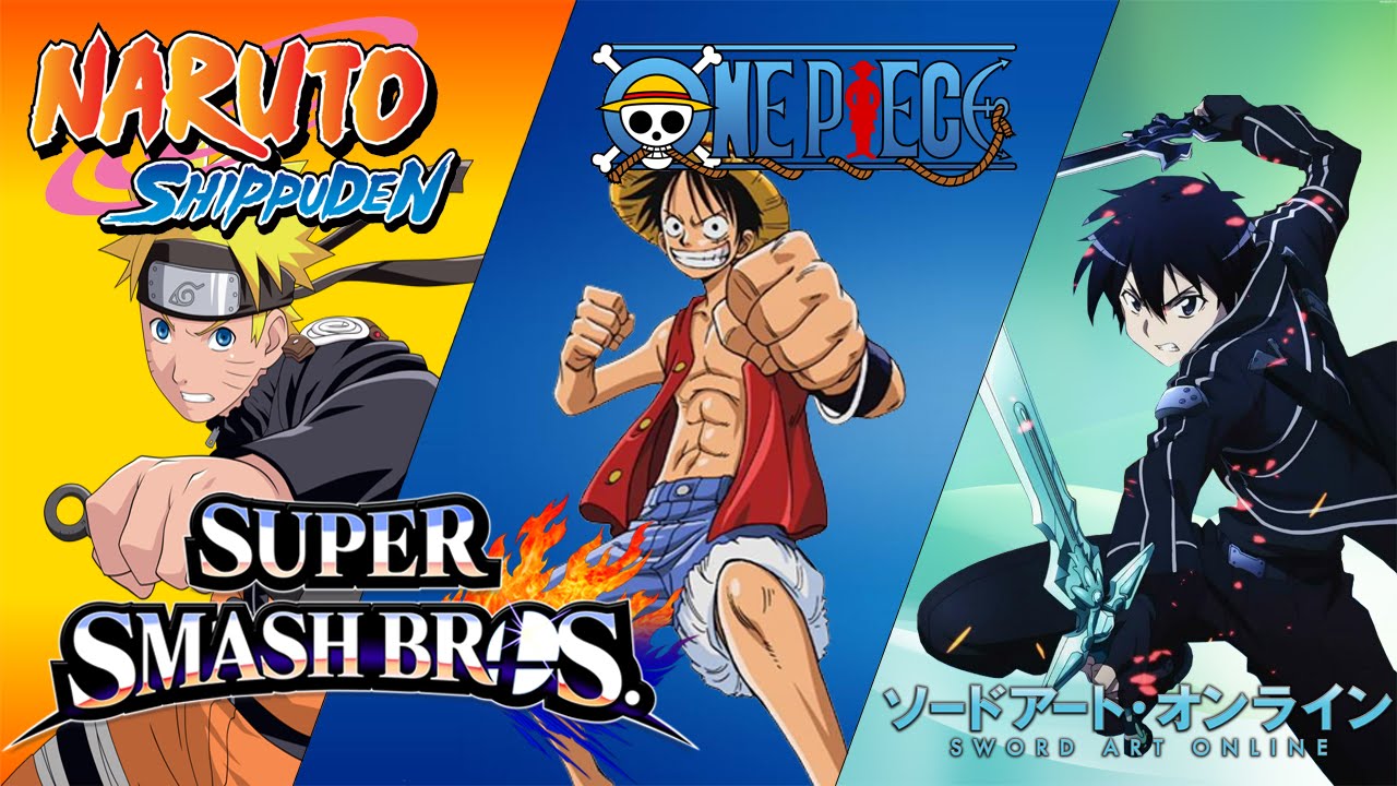 Team Naruto VS Team One Piece VS Team SAO | Super Smash Bros. Wii U ...