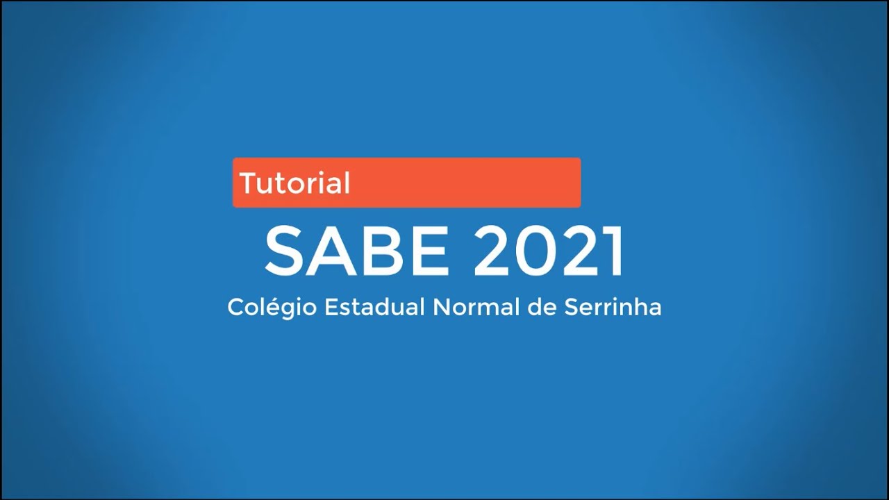 Como acessar a prova SABE online? - YouTube