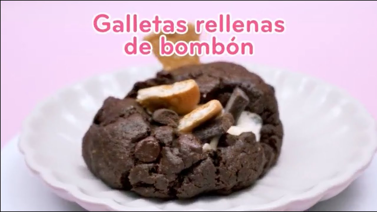 Galletas CHUNKY estilo NY rellenas de bombón | POSTRELICIOSO - YouTube