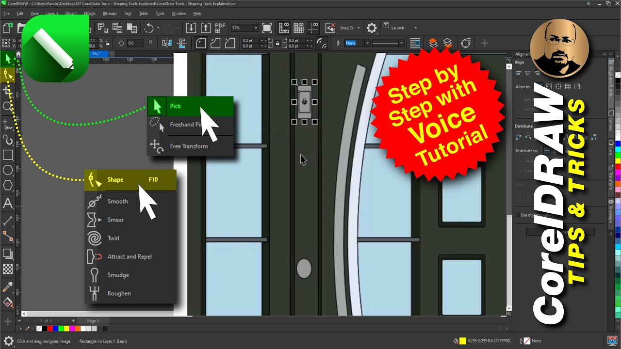 CorelDRAW Secrets For Pick & Shape Tools Every Beginner Should Know ...