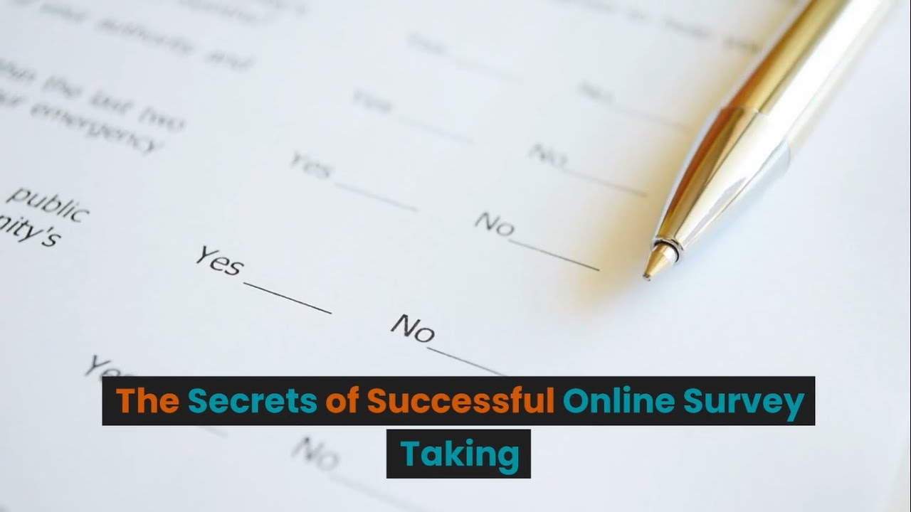 The Secrets of Successful Online Survey Taking | Make Money Online 2023 ...