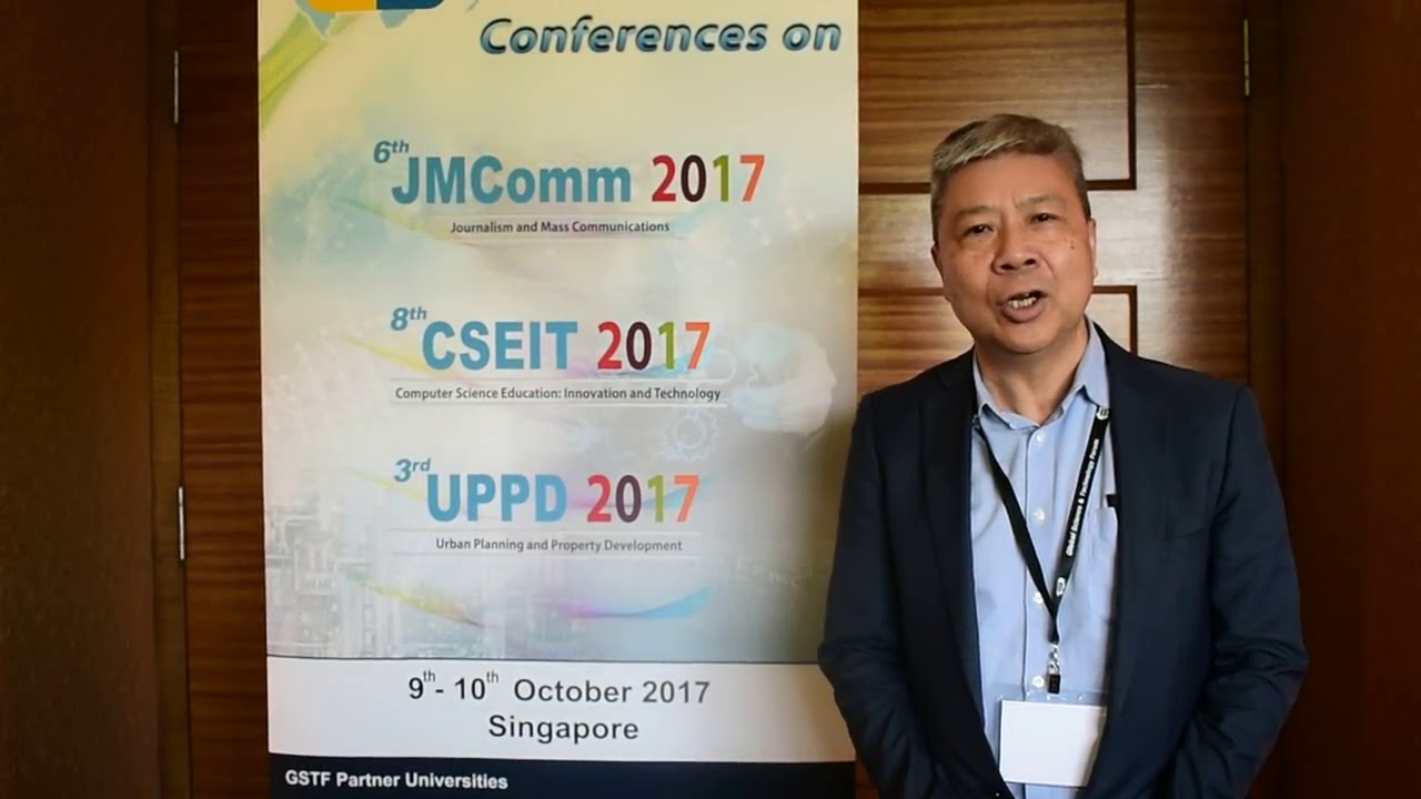 Prof. Kong Siu Cheung at CSEIT Conference 2017 by GSTF - YouTube