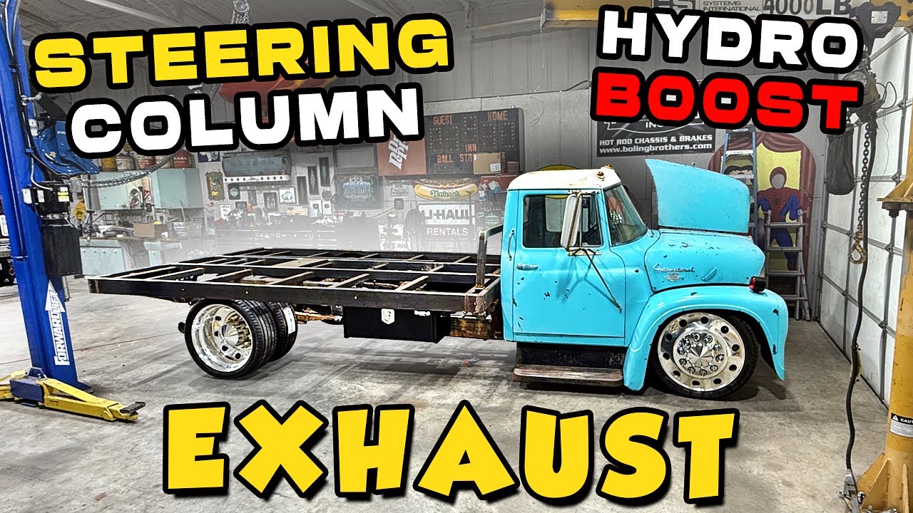 Cummins Swap 1963 Loadstar build. 5" Exhaust, Hydroboost, Steering ...