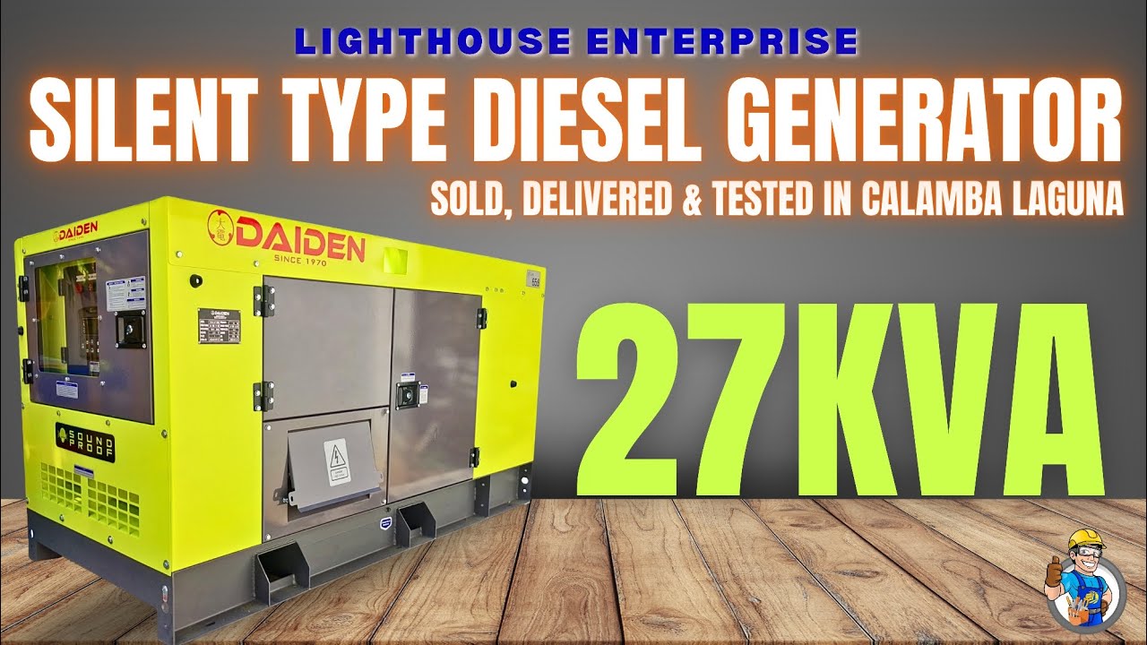 DAIDEN JAPAN 27KVA DIESEL GENERATOR DELIVERED AND TESTED IN CALAMBA ...