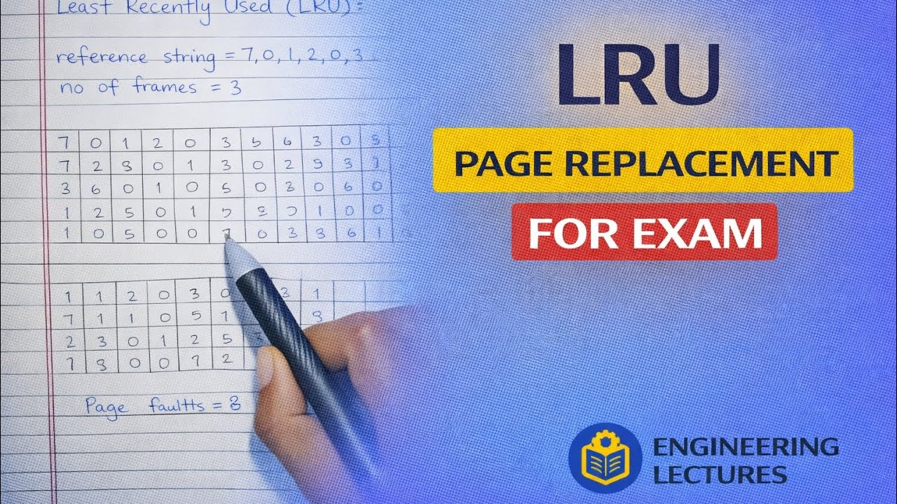 LRU Page Replacement Algorithm in OS | Least Recently Used with Example ...