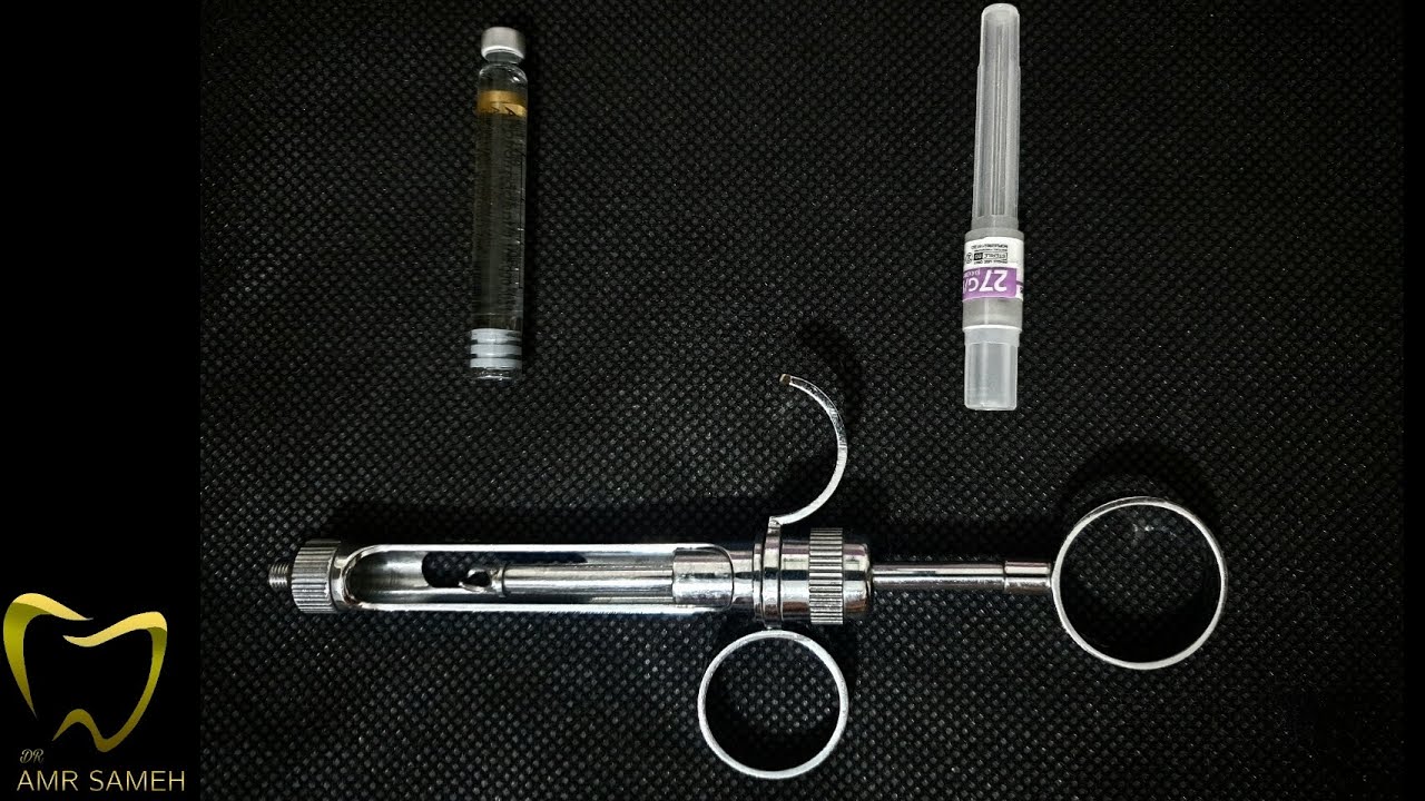 Dental syringe: How to load and unload local anesthetic syringe شرح ...
