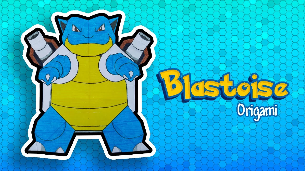 Pokémon Origami | Blastoise - YouTube