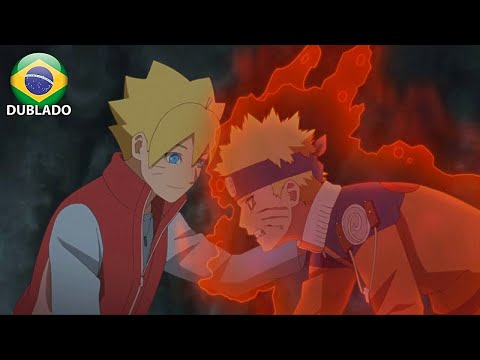 Boruto volta ao passado e encontra Naruto criança Dublado | Boruto Dublado