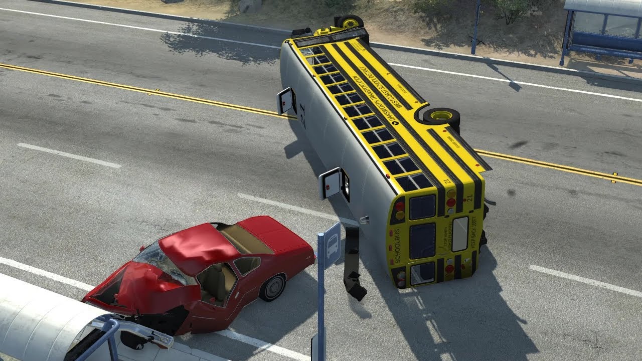 November 2018 Best Crashes | BeamNG-FUN - YouTube