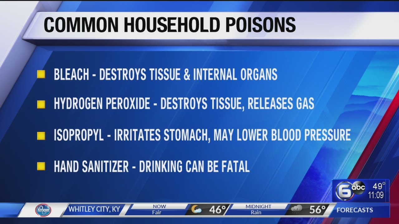 Tennessee Poison Center reports spike in calls amid Coronavirus ...