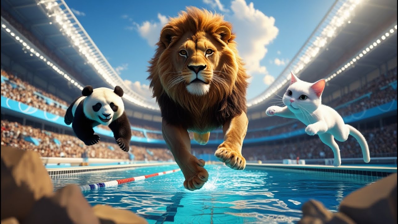 Animal Olympics | Which animal are you supporting for the gold medal? 🏆 ...