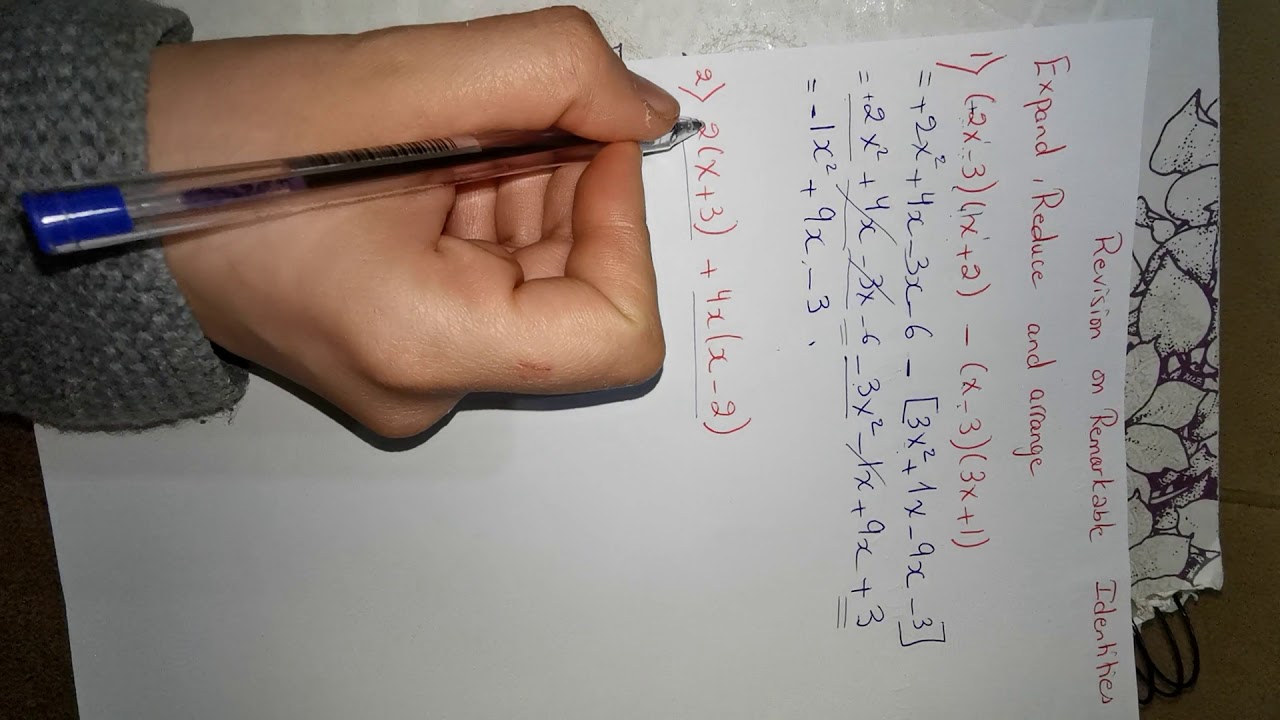 Grade 8 revision remarkable identities - YouTube