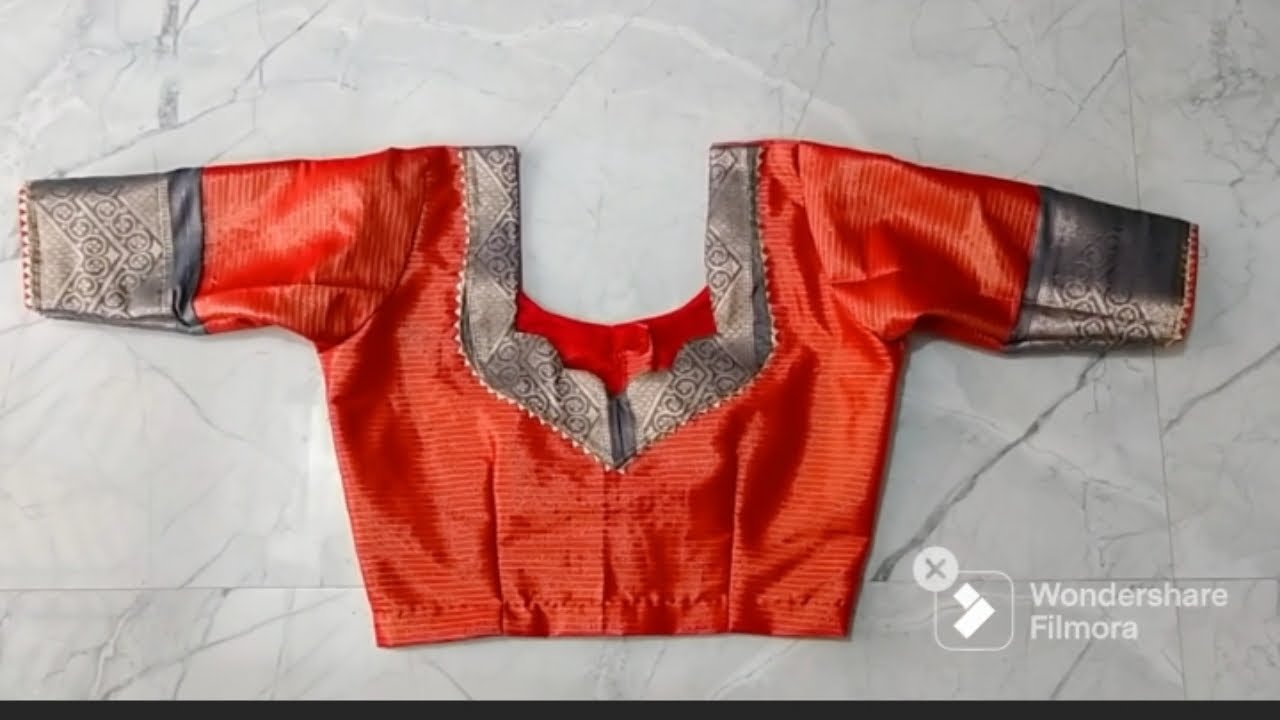 Model Bouse Design Cutting And Stitching Blouse Back Neck Design ...