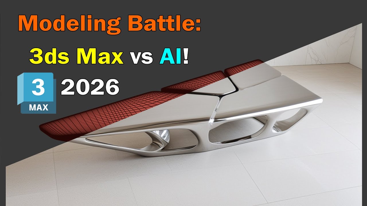 3ds Max vs AI – Who Models Better? | Zaha Hadid Table Design Challenge ...