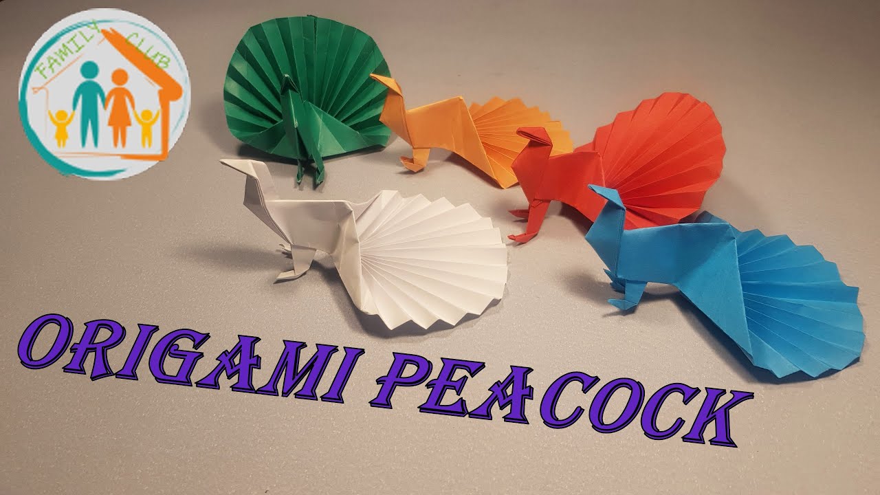 Origami Peacock - YouTube