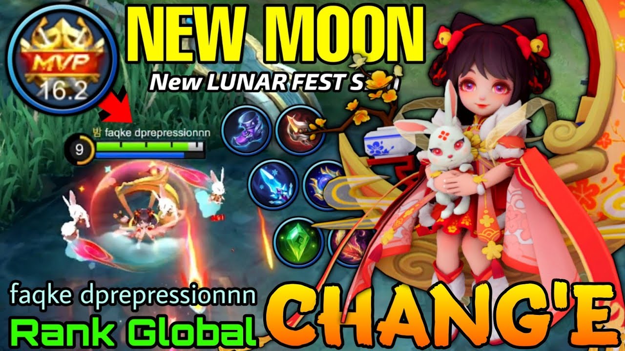 MVP 16+ Point! New Moon Change New LUNAR FEST Skin - Top Global Chang'e ...
