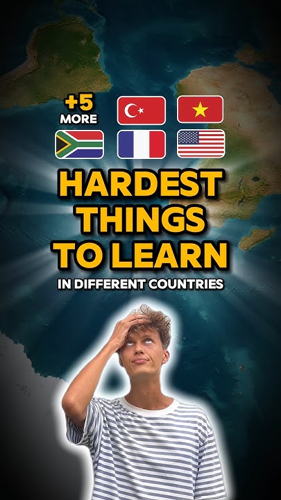 🤬Hardest Things To Learn in different countries - YouTube