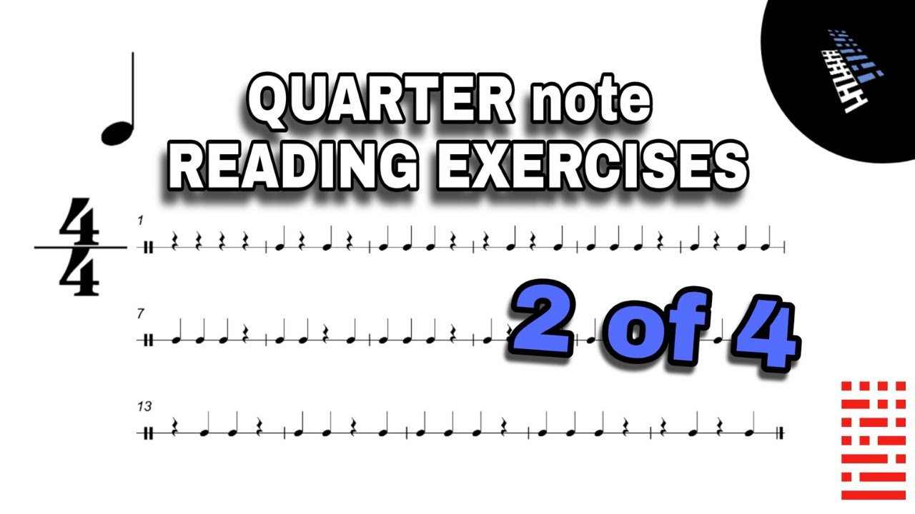 Very BASIC RHYTHM exercises - QUARTER NOTES #2 | Improve your Rhythm ...
