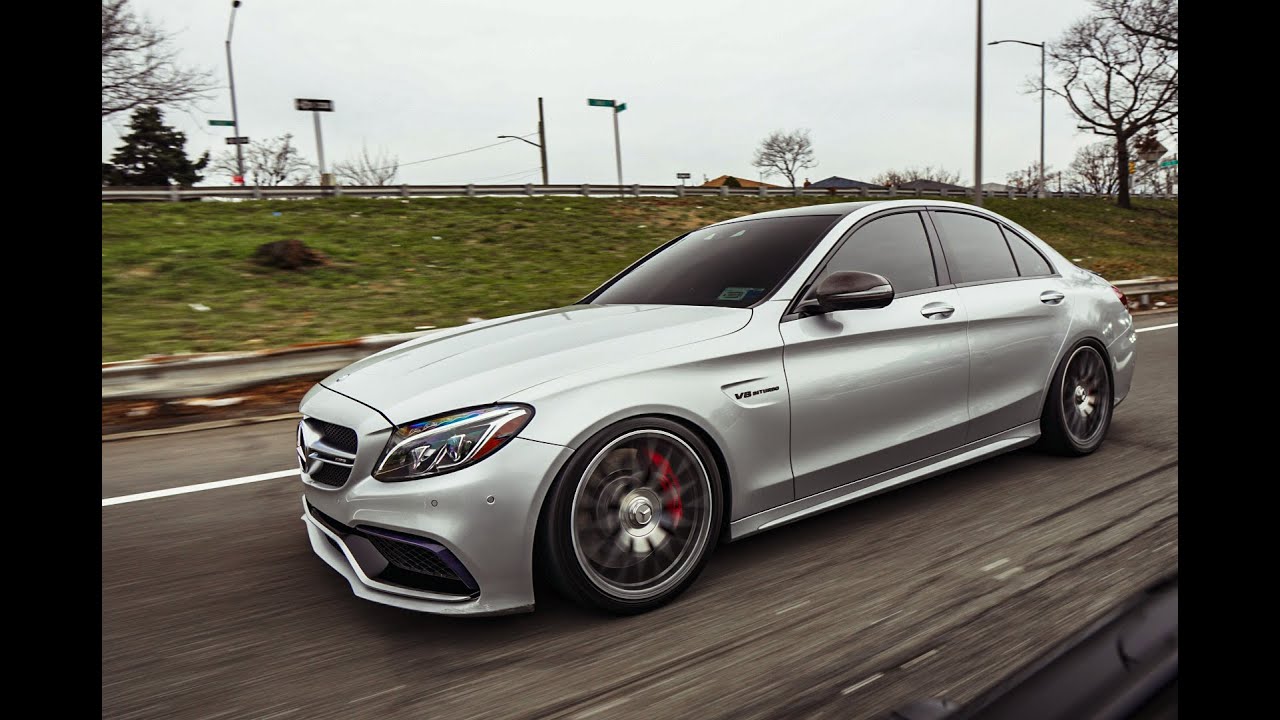 MEAN C63S | SLAMMED PURE TURBO AMG - YouTube