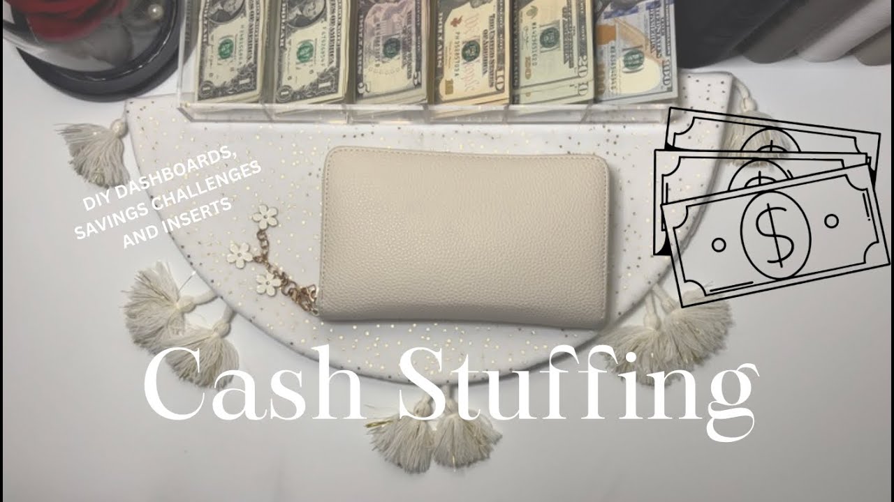 Weekly Cash Stuffing🤍| DIY Dashboards, Savings Challenges & Inserts ️ ...