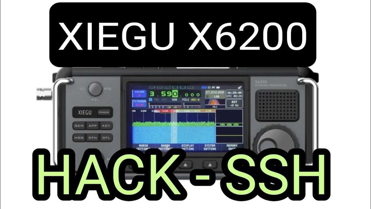 XIEGU X6200 - EASY , SSH Using USB Cable (Serial Connection) - YouTube