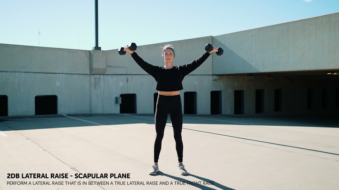 2DB Lateral Raise - Scapular Plane - YouTube