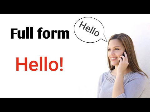 Meaning and full form of hello! 👋 you must know .. - YouTube
