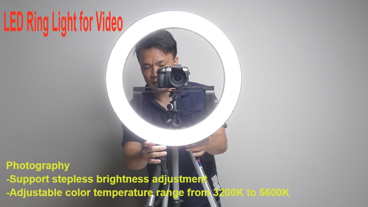 LED Professional Ring Light review PRO LED Ring Light DVR-160TVC - YouTube