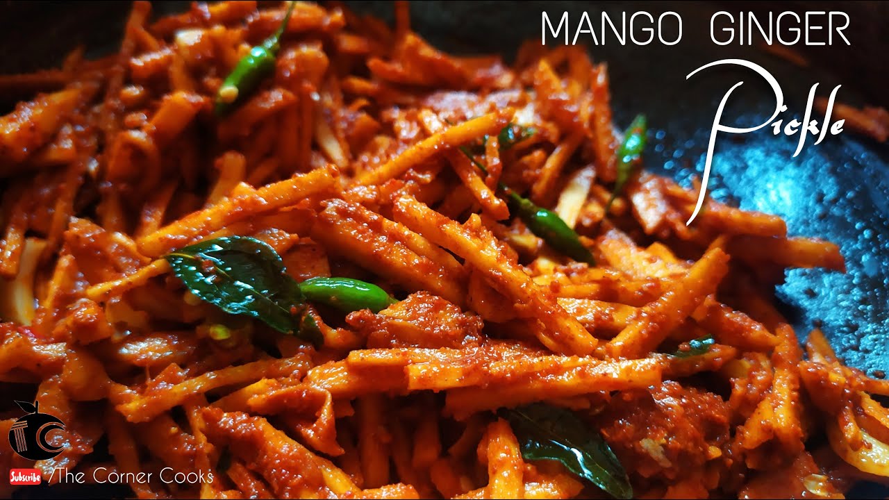 Mango Ginger Pickle Recipe | മാങ്ങാഞ്ചി അച്ചാർ | Manga inji achar ...