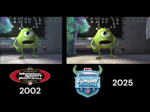 Monster's Inc. 2002 Monsters Funday Football Comparison