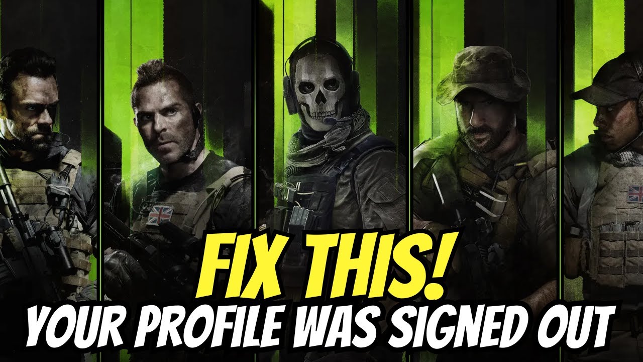 Fix ‘Your Profile Was Signed Out’ In Call of Duty Warzone - YouTube