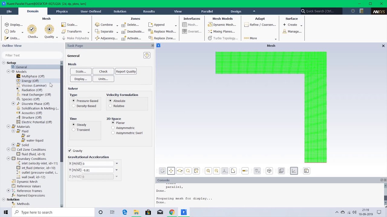 Fluent Basic Internal Flow | L.Prawin - YouTube