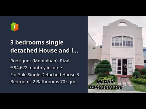 3 bedrooms single detached House and lot for sale - YouTube