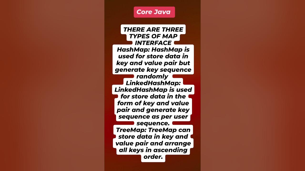 Different Types Of Map In Java Hashmap Linkedhashmap And Treemap