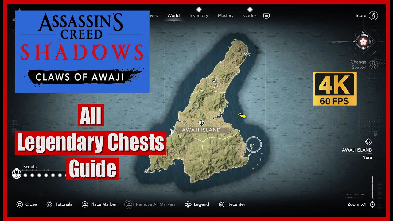 Assassin's Creed Shadows Claws of Awaji All Legendary Chests Guide ...