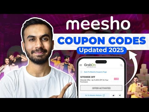 Meesho Coupon Code Today 2025 | Meesho Promo Codes - YouTube