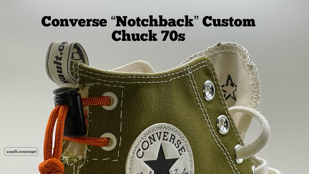 Custom Sewn Converse x vault.concept "Notchback" Chuck 70s ...