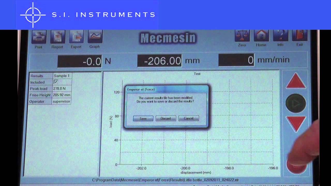 Mecmesin MultiTest Xt Top Load Tester - YouTube