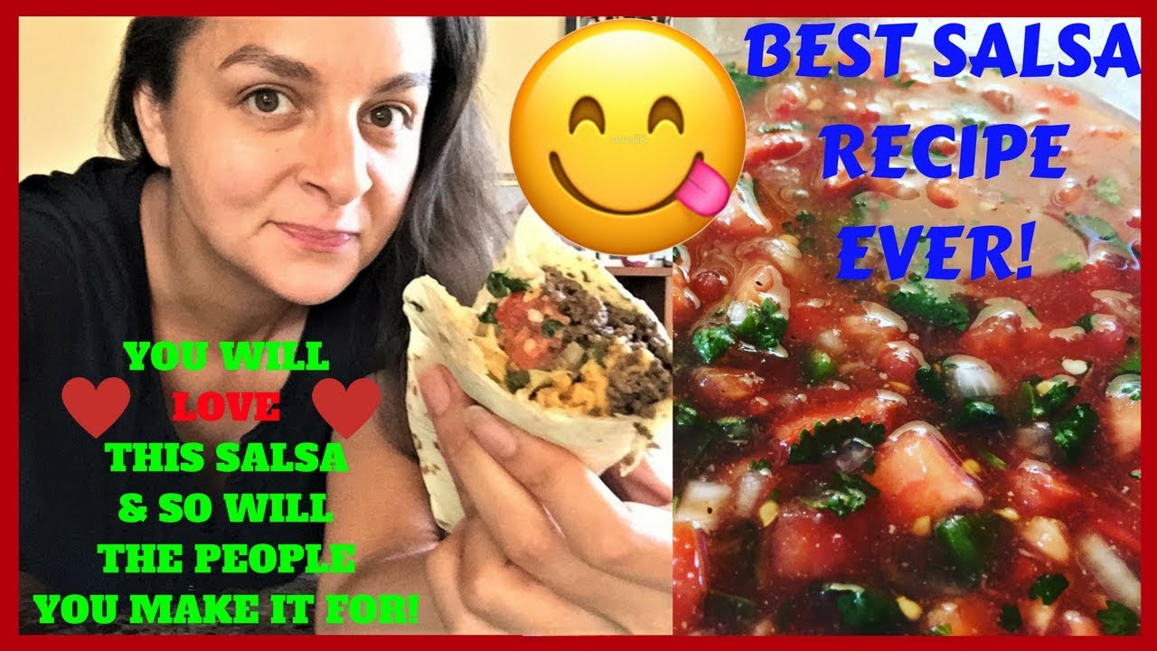 TACOS MUKBANG W/ BEST SALSA RECIPE - YouTube