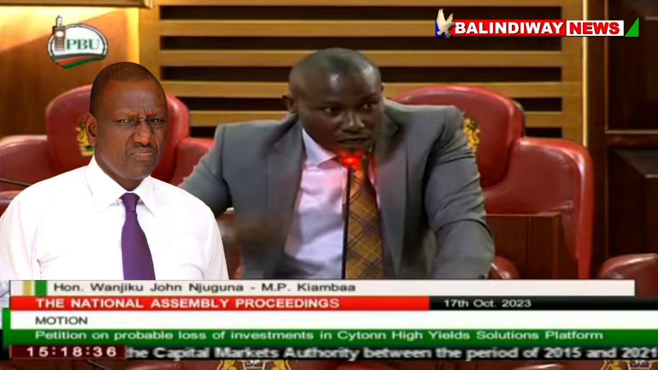 Drama in Parliament as UDA MP Kawanjiku condemn Ruto for demolishing ...
