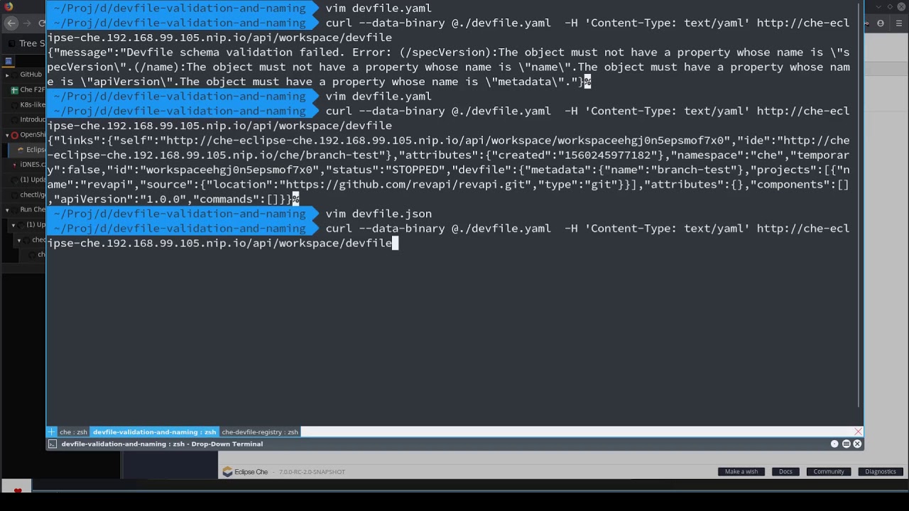 Devfile validation and finalized format - YouTube