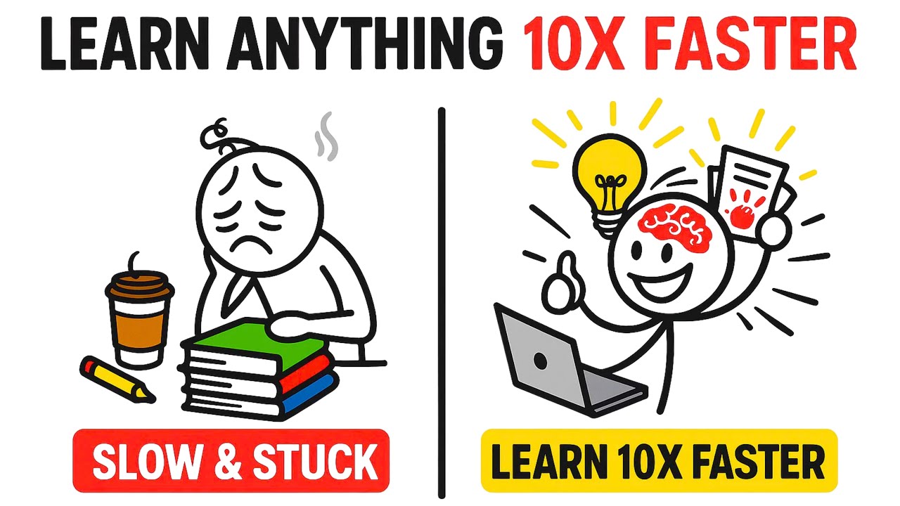 Learn Anything 10X Faster (The Secrets Schools Never Taught You) - YouTube