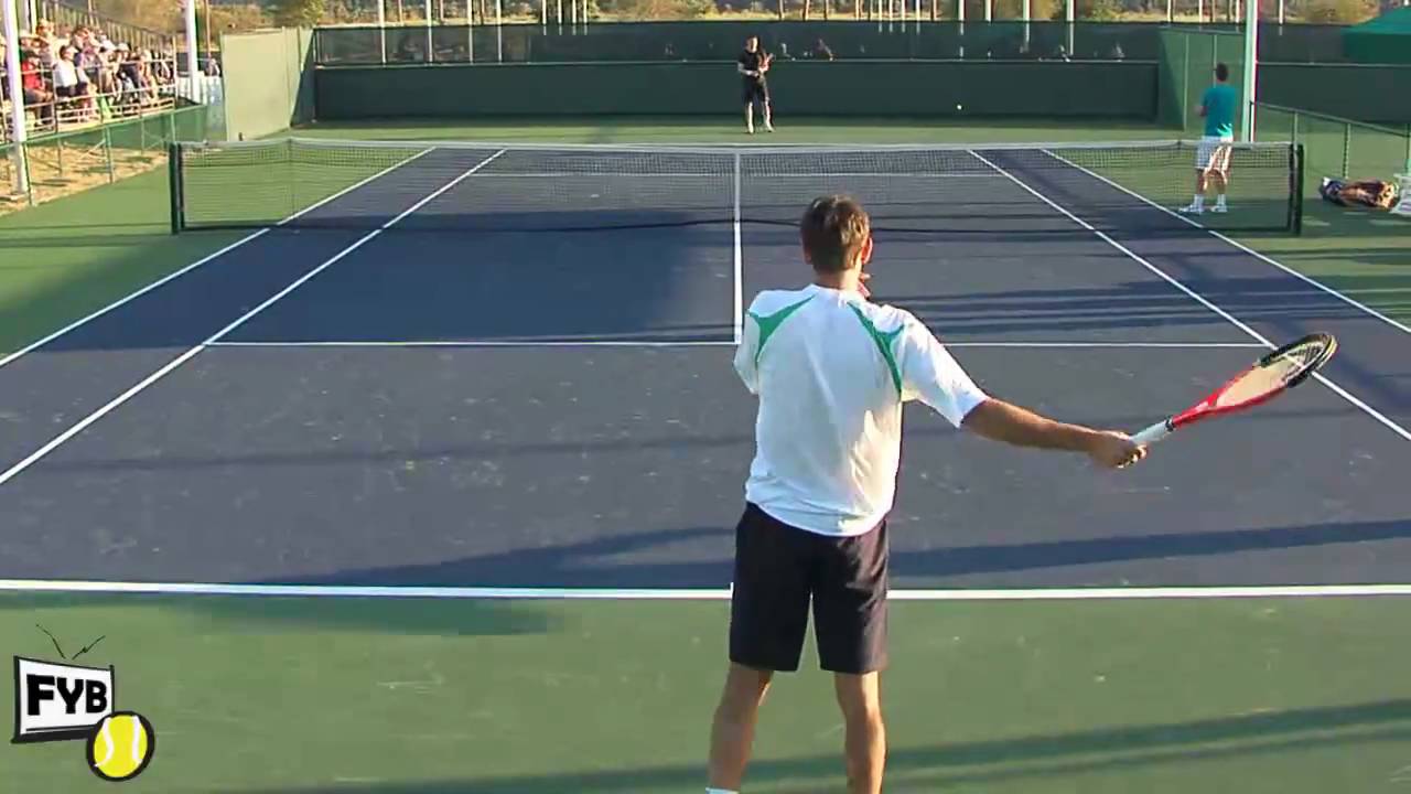 Robin Soderling and Marin Cilic Warm Up -- Indian Wells Pt. 01 - YouTube